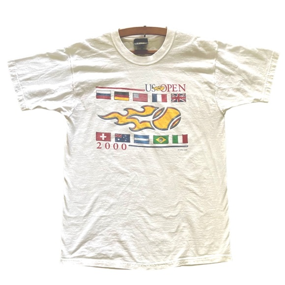 USTA | Shirts | Vintage Us Open Tennis Oficial Unisex Teeshirt Usta 200 ...